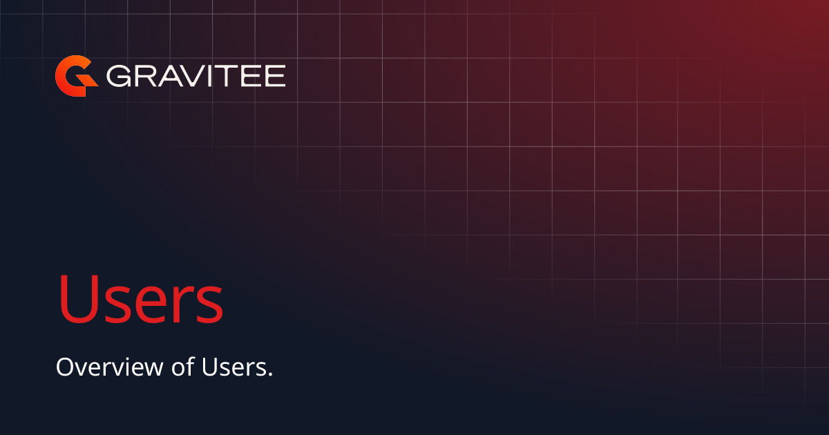 Users | Gravitee Documentation