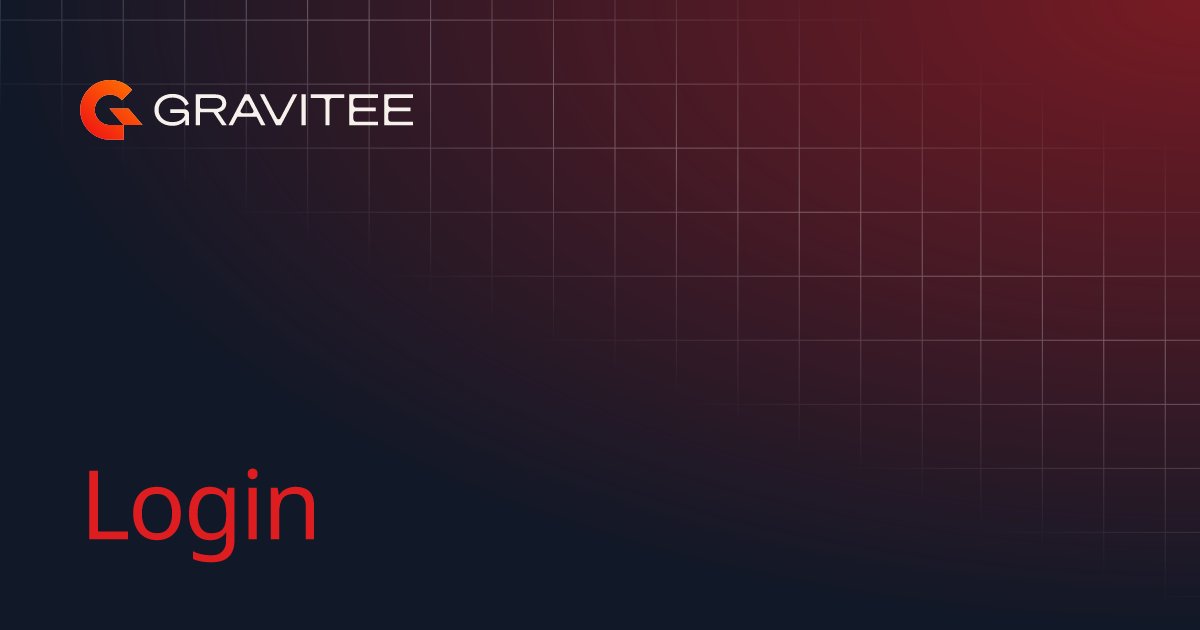 Login | Gravitee Documentation