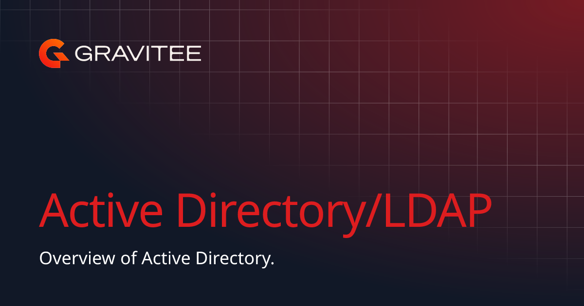 Active Directory/LDAP | Gravitee Documentation