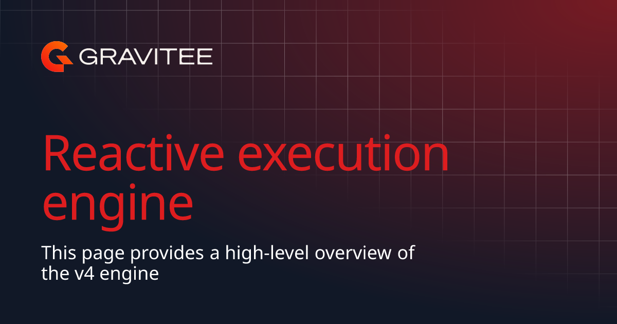 Reactive execution engine | Gravitee Documentation
