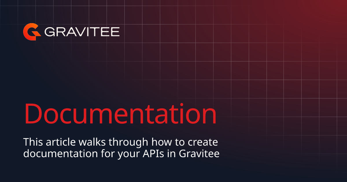 Documentation Gravitee Documentation