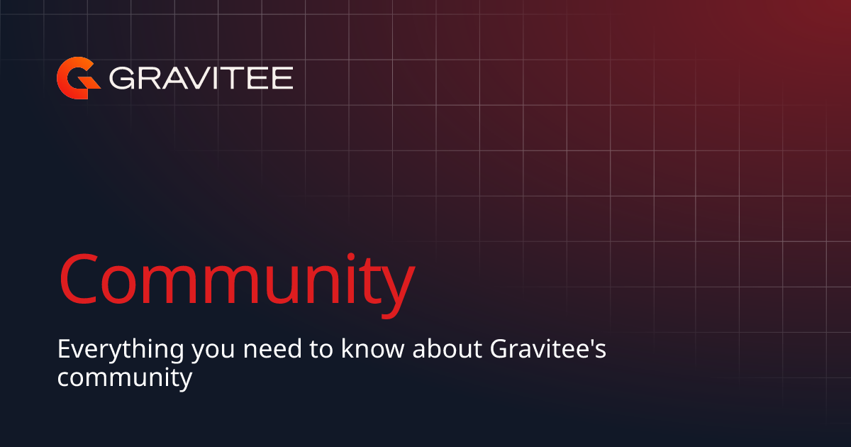 Community | Gravitee Documentation