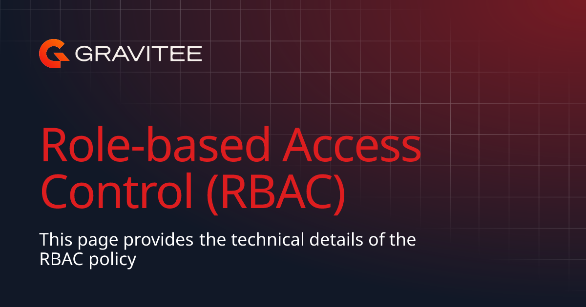 Role-based Access Control (RBAC) | Gravitee Documentation