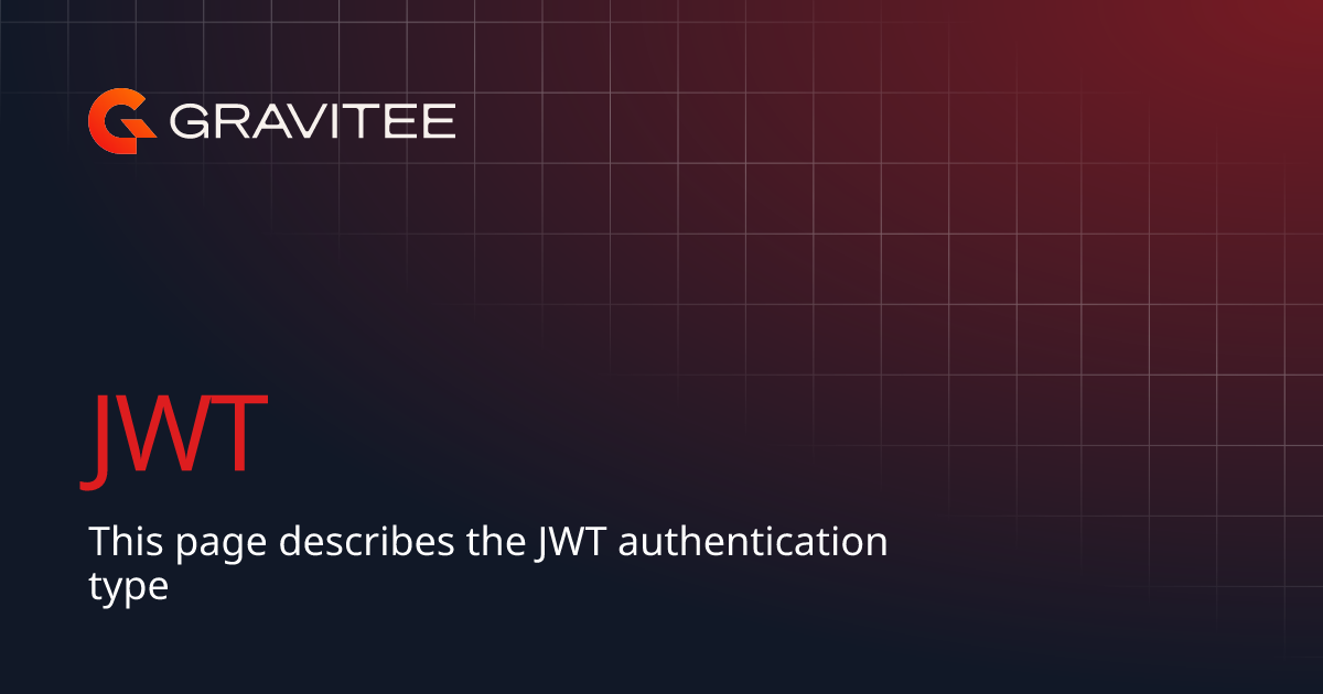 JWT | Gravitee Documentation