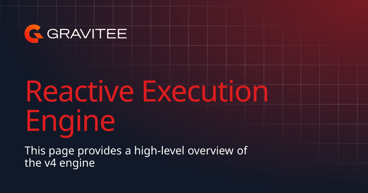 Reactive Execution Engine | Gravitee Documentation
