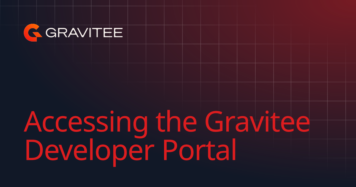 Accessing the Gravitee Developer Portal | Gravitee Documentation