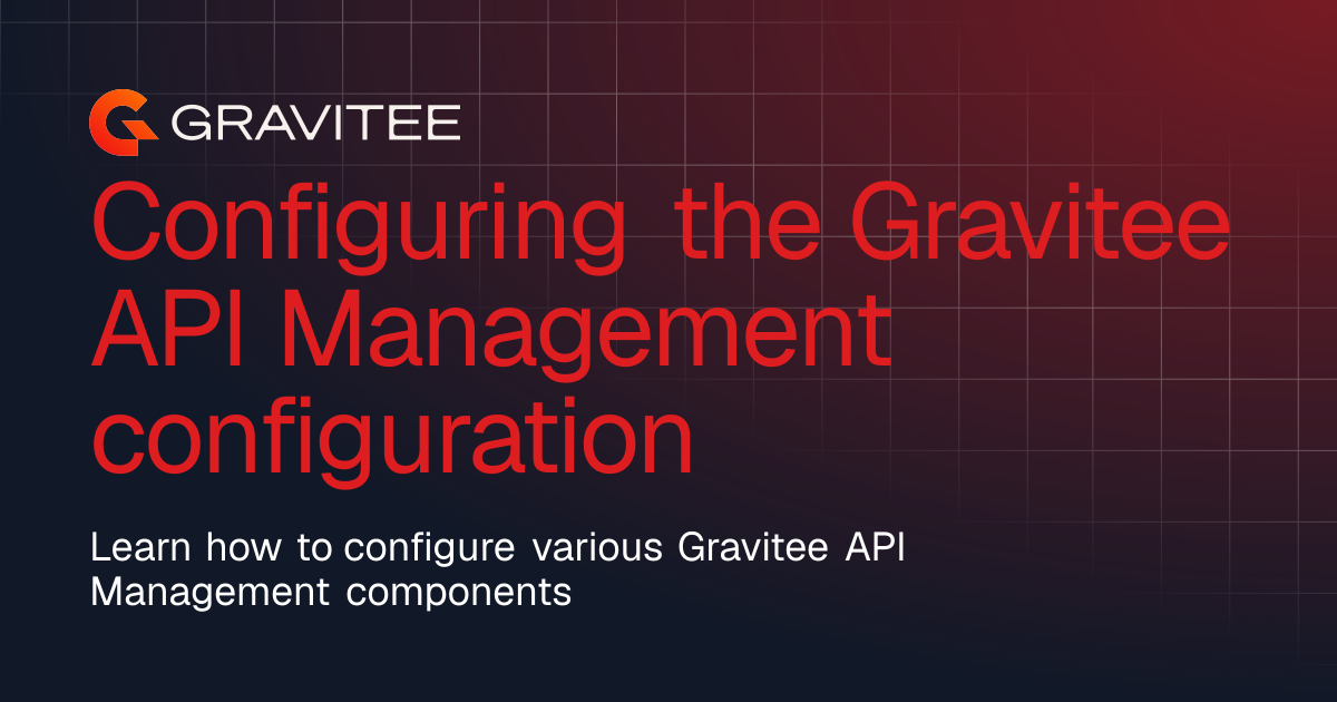 Configuring the Gravitee API Management configuration | API Management ...