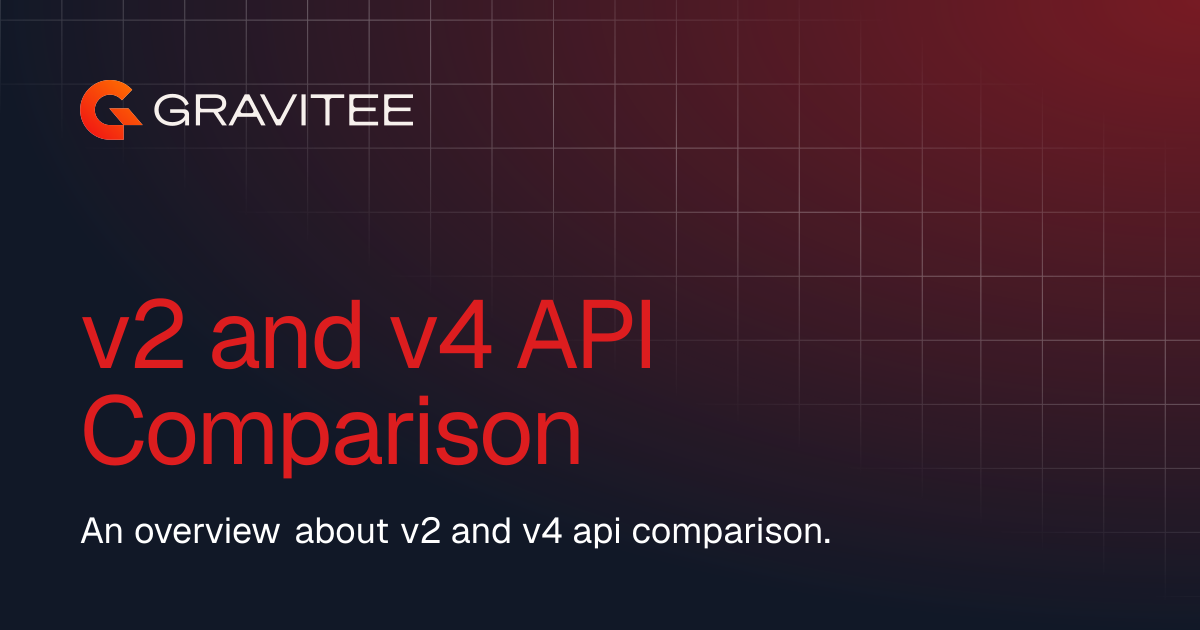 v2 and v4 API Comparison | API Management 4.9 | Gravitee Documentation
