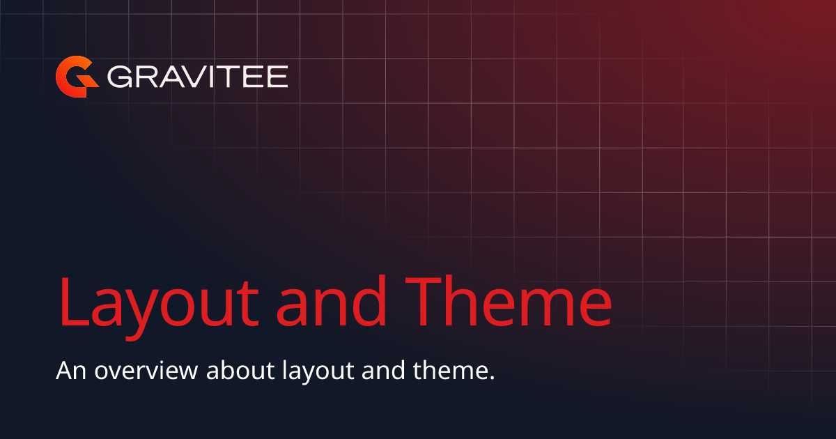 Layout and Theme | Gravitee Documentation