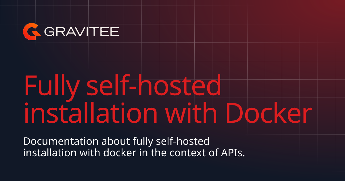 Local Install With Docker Gravitee Documentation