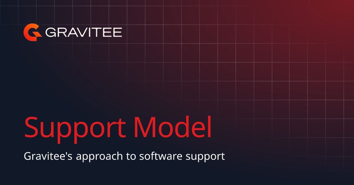 Support Model | Gravitee Documentation